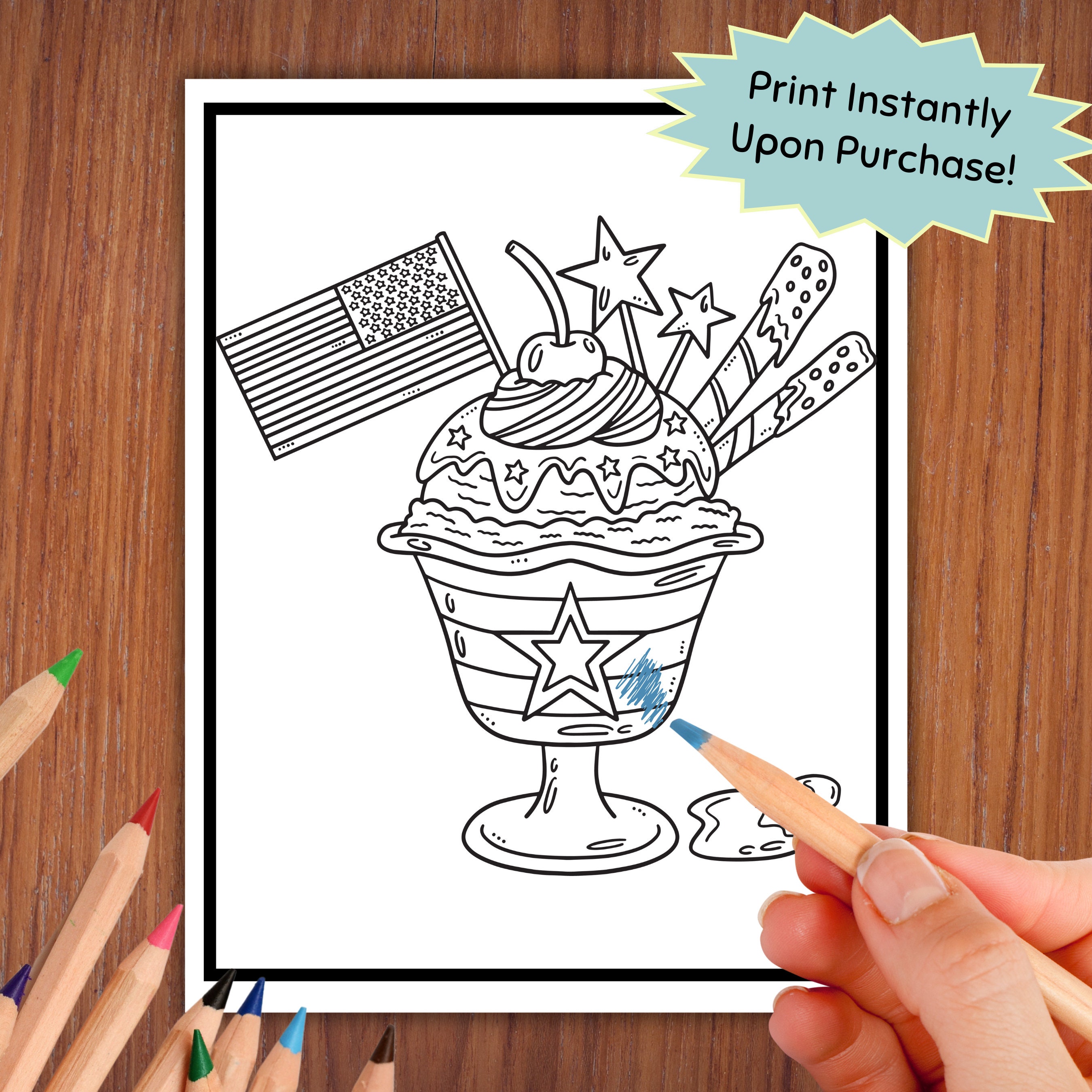 Kids Fourth of July Worksheets | Coloring Page | Elementary | 4th of ...