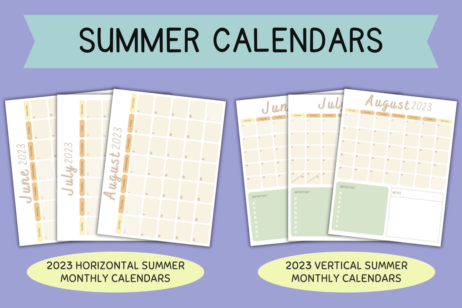 Editable Summer Schedule Pack for Family Summer Calendar Planner Chore ...