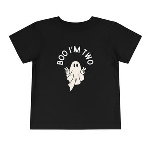 Boo I'm Two Second Birthday Shirt Halloween 2nd Birthday Shirt Toddler ...