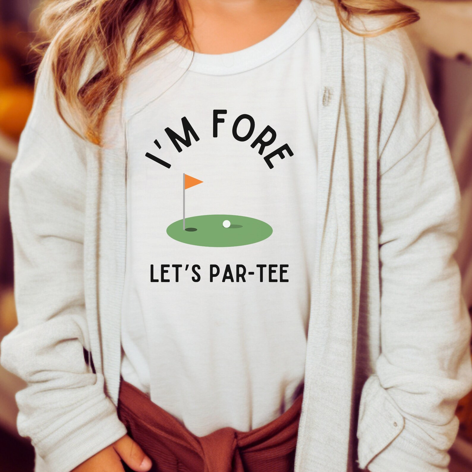 I'm Fore Let's Par-tee Birthday Tshirt for Toddler 4th Golf Birthday ...