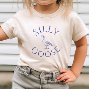 Silly Goose. Funny Toddler Shirt Modern Graphic Tee for Kids Cute Funny ...