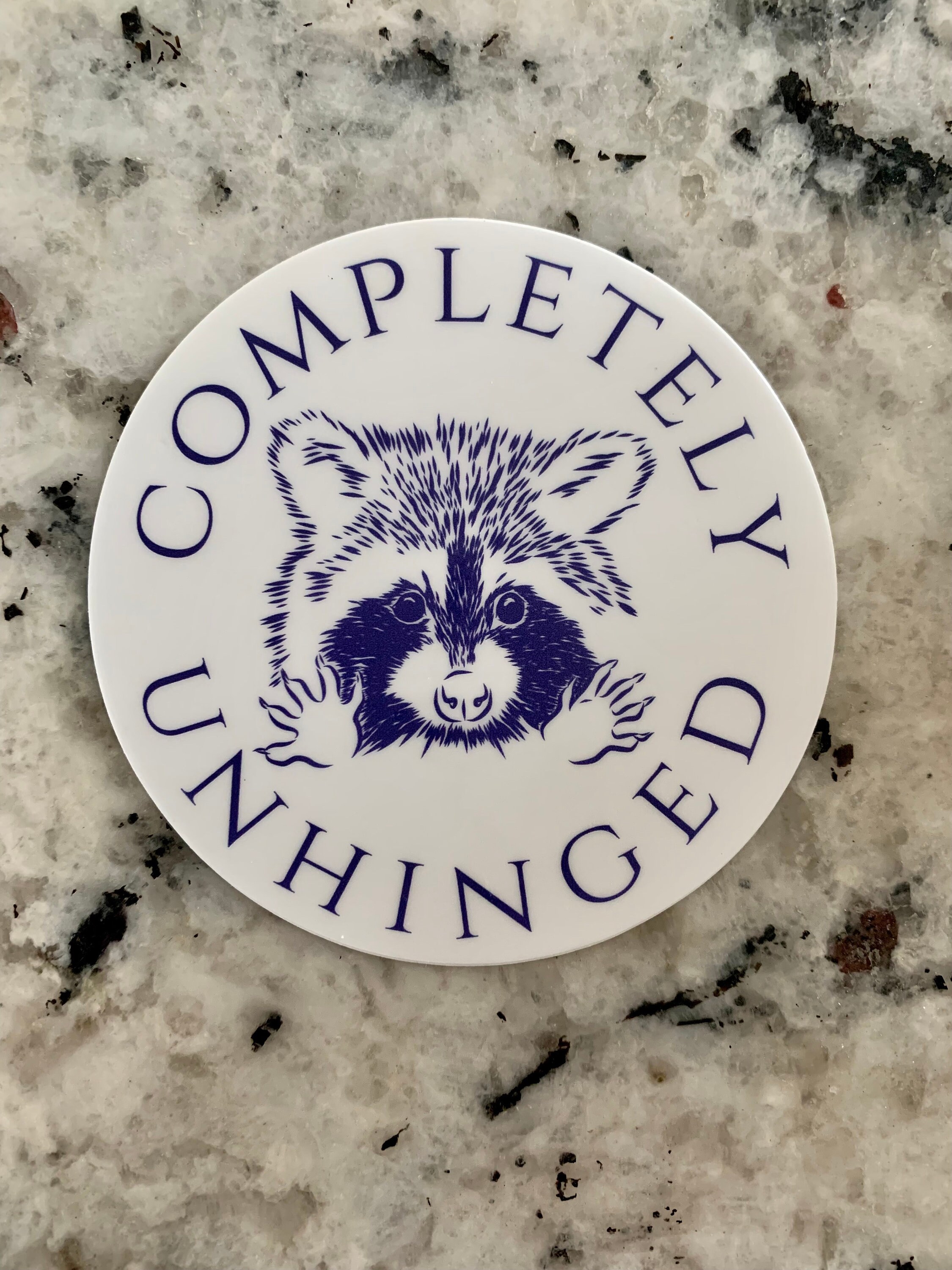 Completely Unhinged Raccoon Sticker Raccoon Meme Raccoon Stickers ...