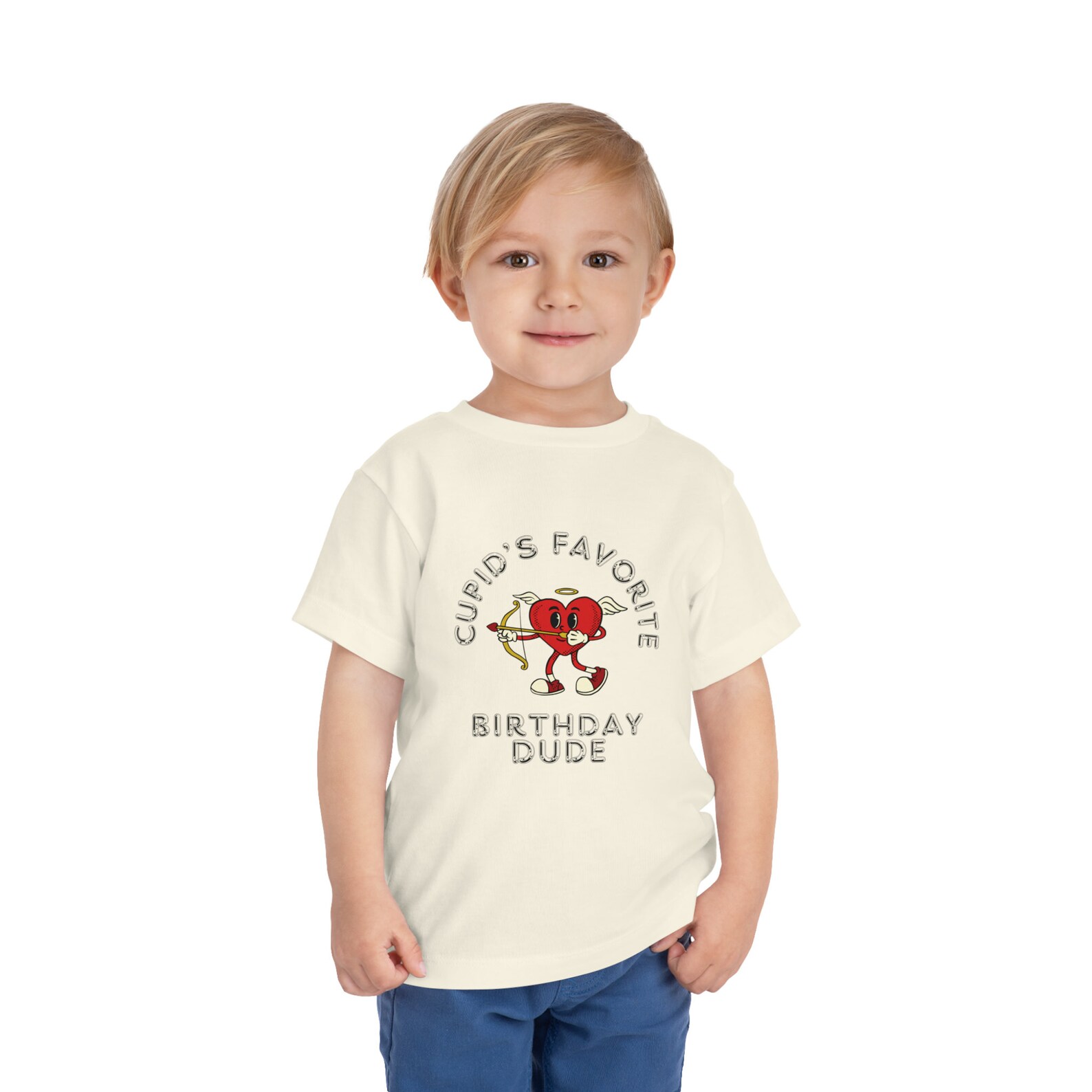 Cupid's Favorite Birthday Dude Valentine February Birthday Tshirt ...