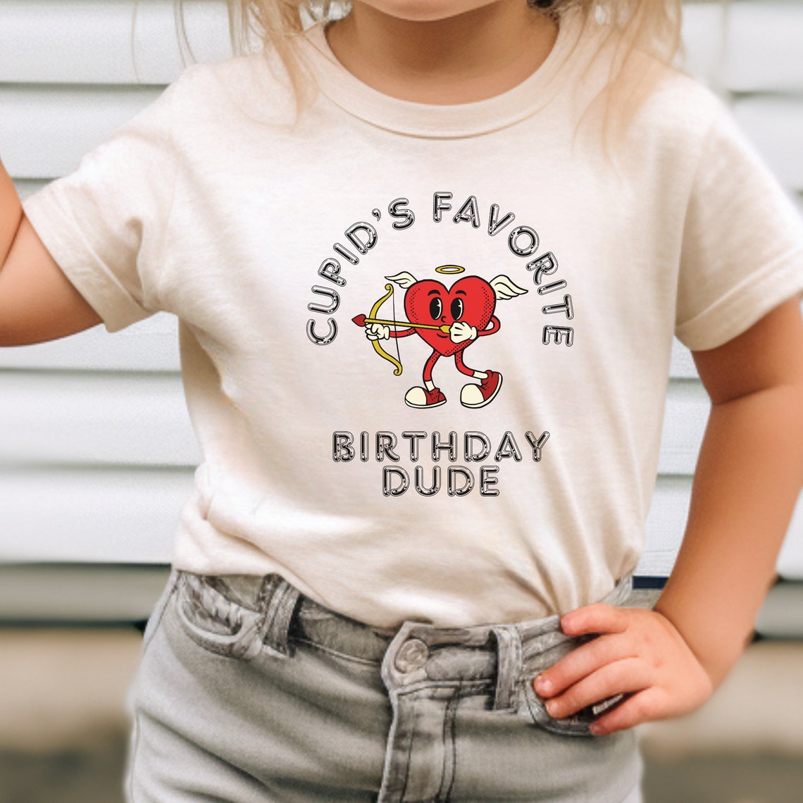 Cupid's Favorite Birthday Dude Valentine February Birthday Tshirt ...