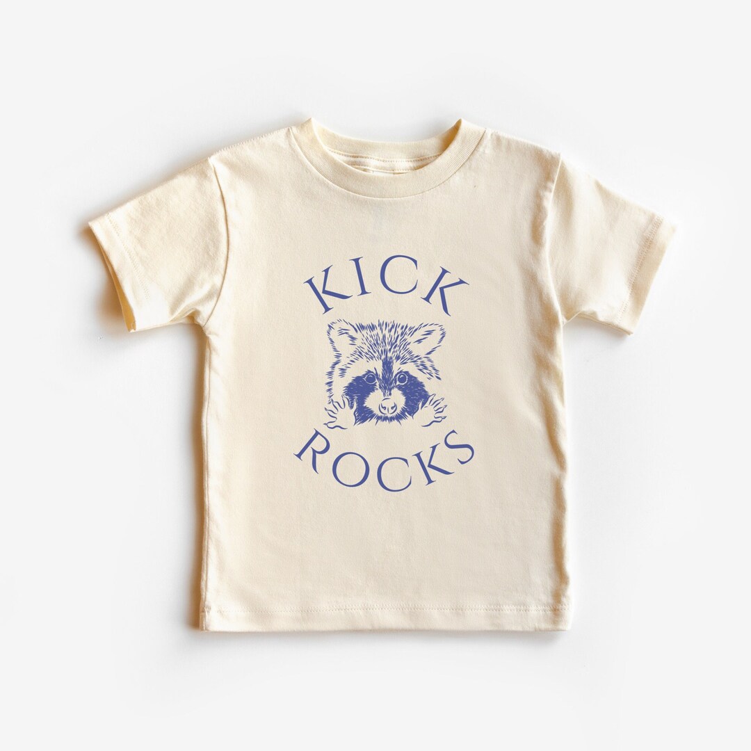Kick Rocks Tshirt Funny Toddler Shirt Modern Graphic Tee for Kids Cute ...