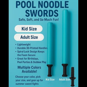 Pool Noodle Sword Handle - Etsy