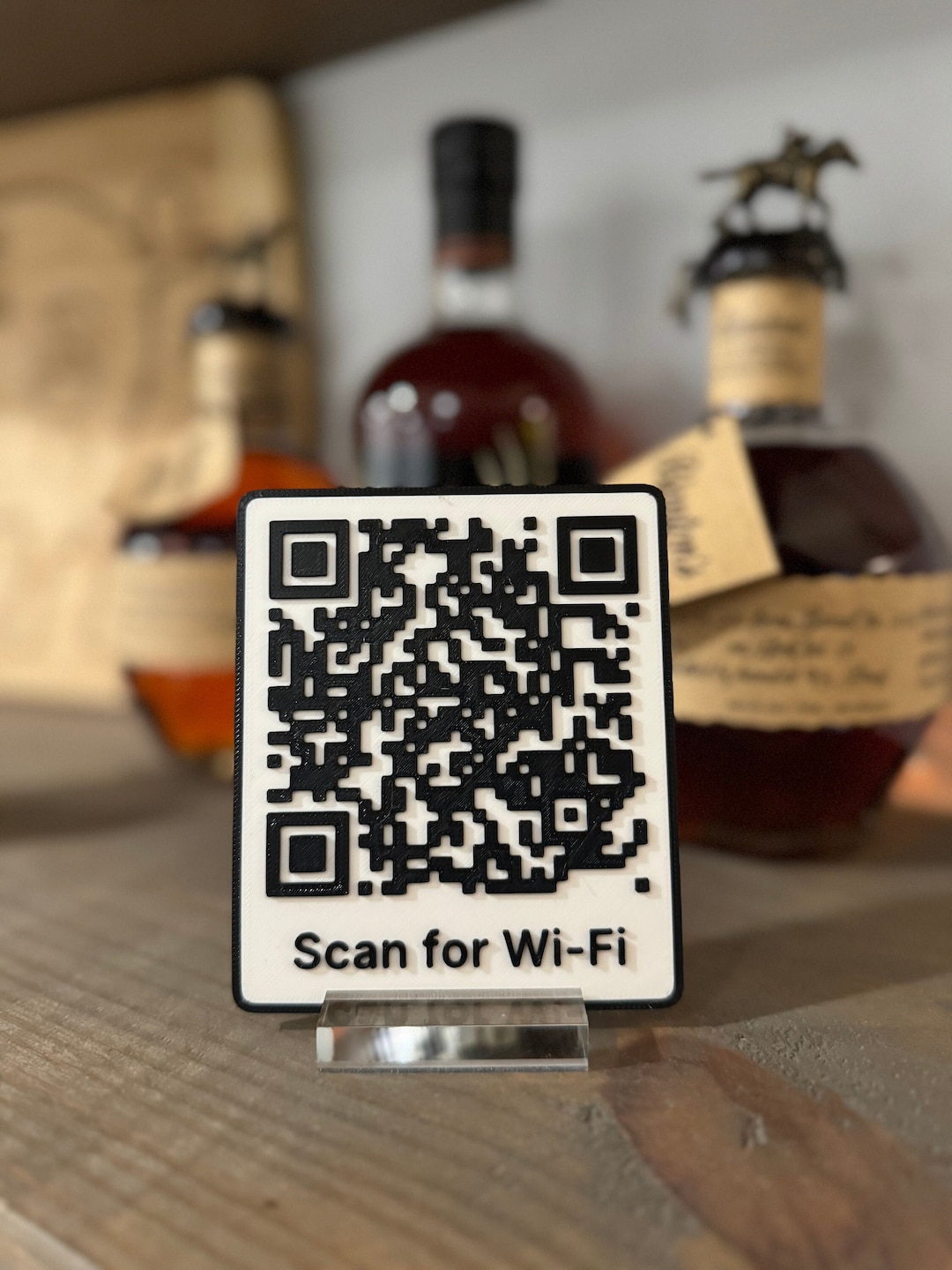 Custom Wi-fi QR Code With Stand - Etsy