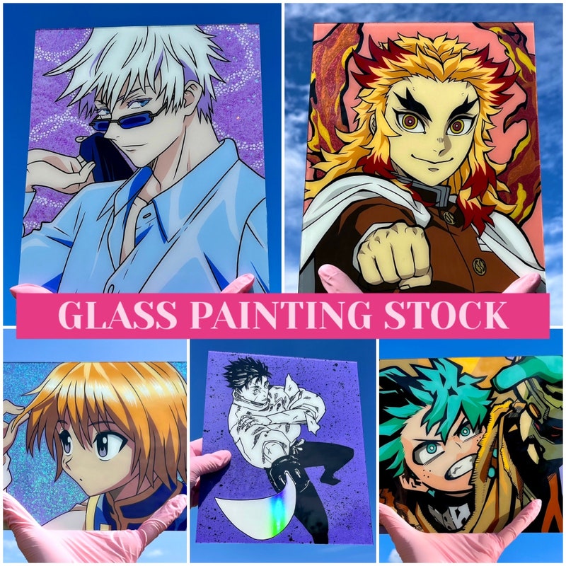 Anime Glass Paintings - Etsy
