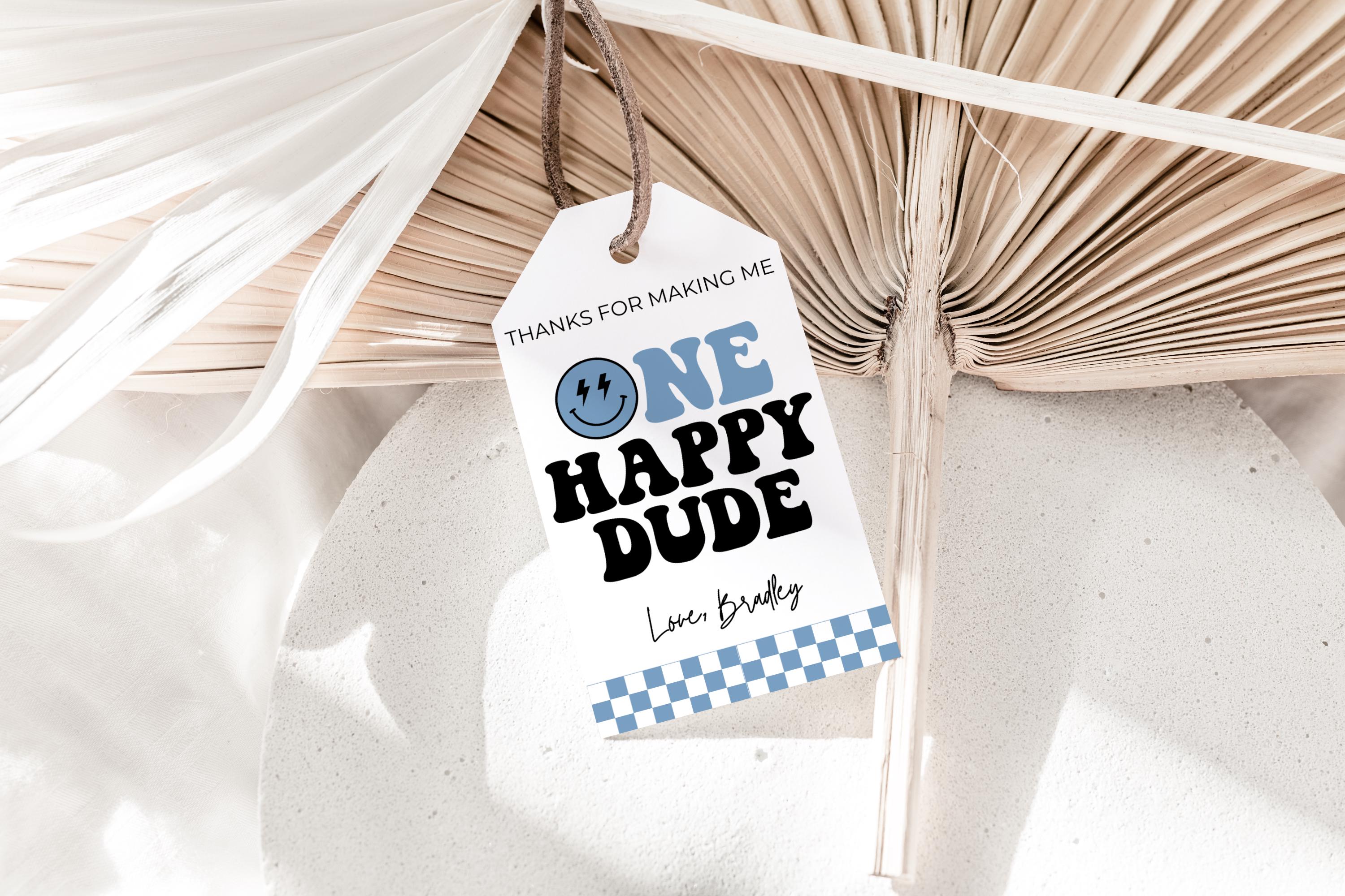 Editable One Happy Dude Birthday Party Bundle, One Happy Dude ...