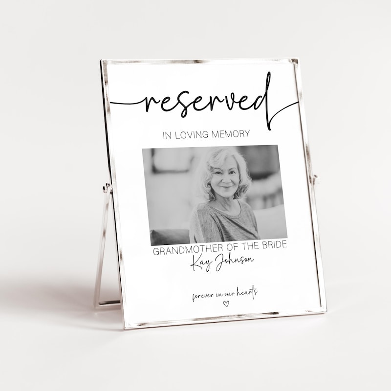 In Loving Memory Wedding Sign - Etsy