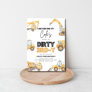 Construction Food Tents Labels, Editable Template, Construction Trucks ...