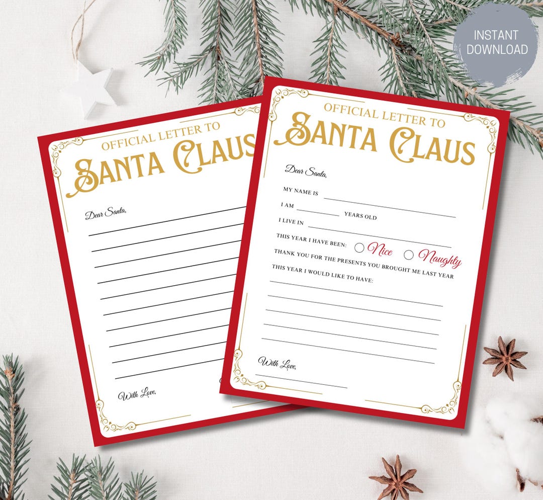 Personalized Editable Letter From Santa, Editable Santa Letter, Letter ...