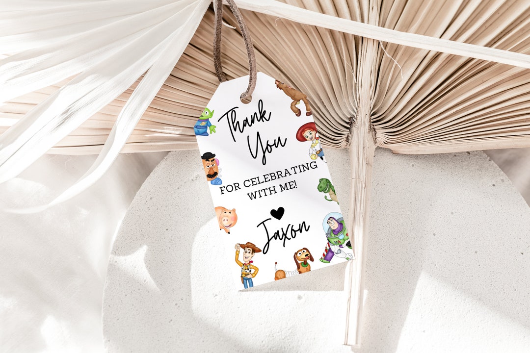 Toy Story Editable Favor Tag, Toy Story Gift Thank You Tag, Toy Story ...