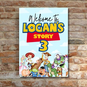 Toy Story Welcome Sign, Toy Story Welcome Board, Toy Story Printable ...