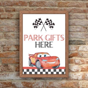 Editable Cars Party Signs, Cars Birthday Food Drink Signs, Car Party ...