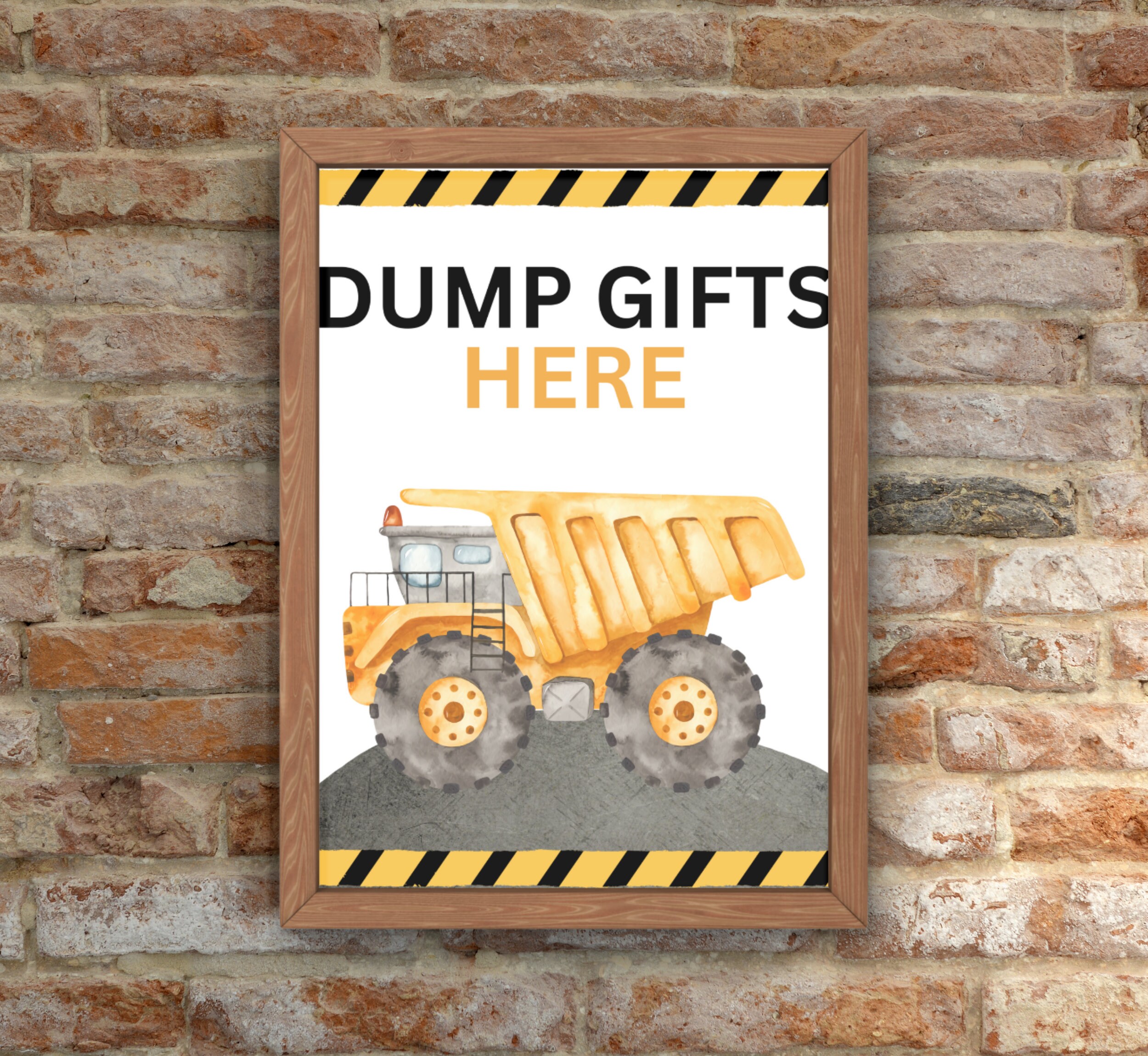 Dig in Construction Birthday Party Signs Bundle NOT Editable, Digger ...