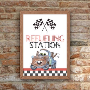 Editable Cars Party Signs, Cars Birthday Food Drink Signs, Car Party ...