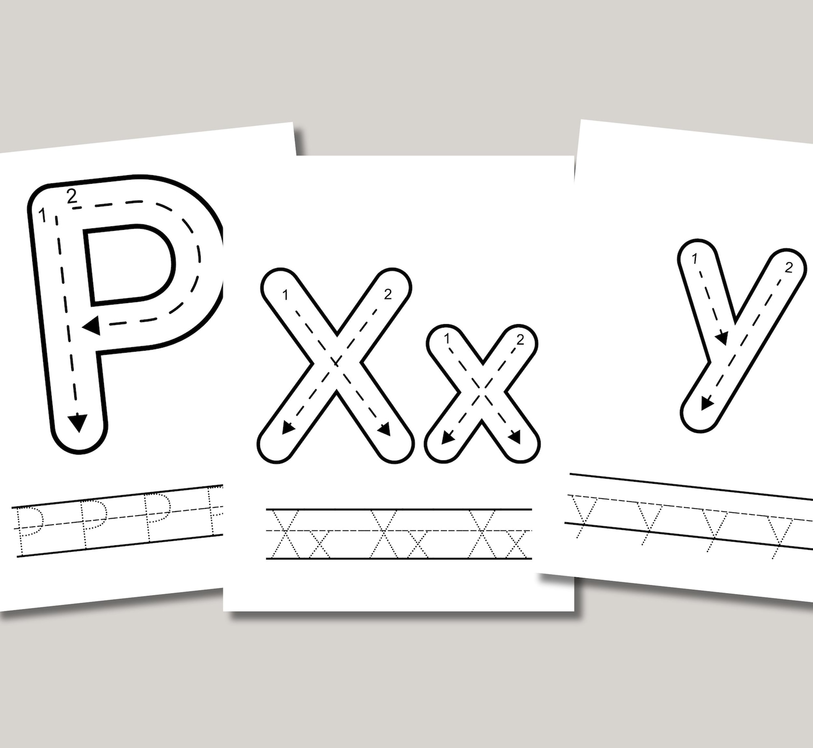 Kindergarten Alphabet Tracing Pages - Upper and Lower Case Letters ...