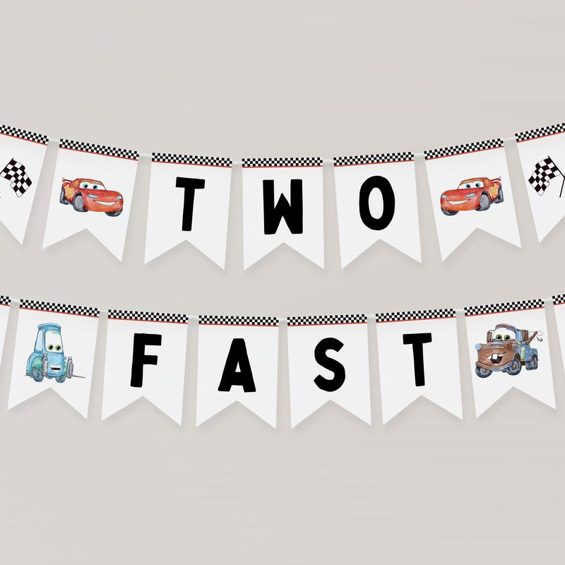 Mcqueen Birthday Banners - Etsy