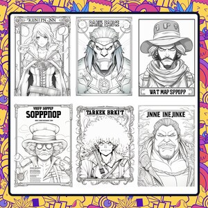 25 One Piece Wanted Coloring Pages, Adultkids Coloring Book, Digital ...