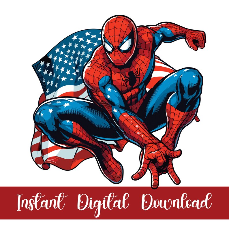 Super Hero 4th of July Png, Happy Fourth of July Png, American Flag Png ...