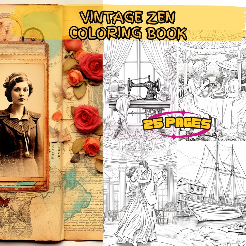 25 Vintage Zen-themed Coloring Pages Mandala Coloring Pages - Etsy