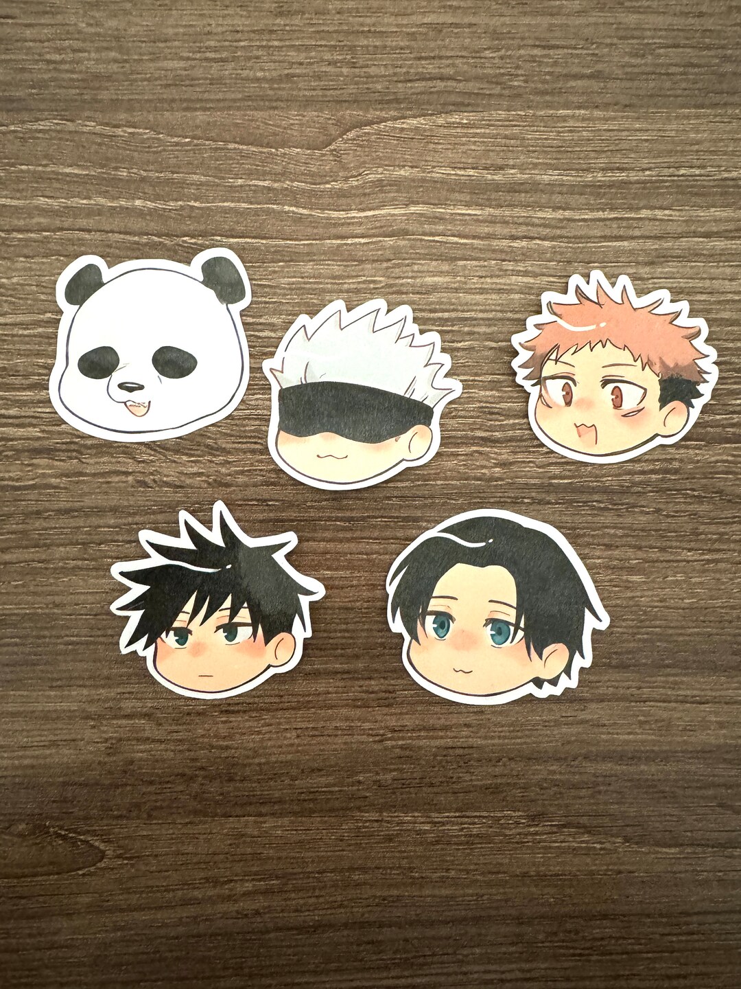 JJK Jujutsu Kaisen Chibi Stickers, Gojo, Yuji, Megumi, Panda, Yuta - Etsy