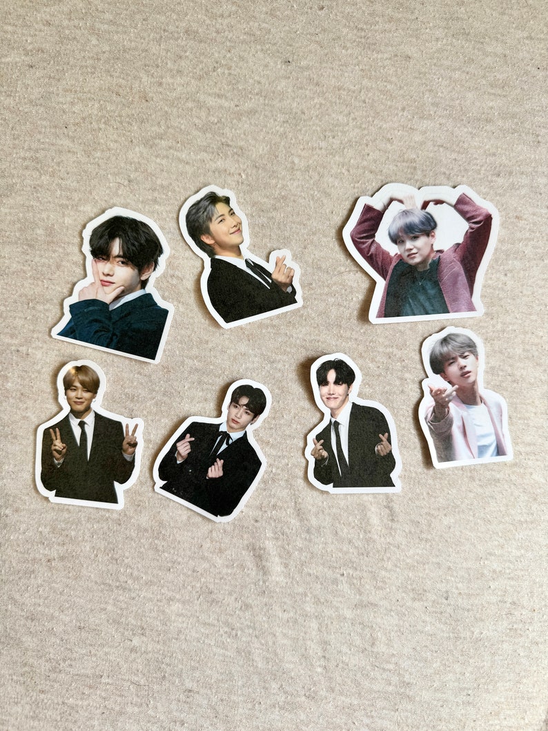 BTS K-pop Stickers Custom Fan Art Stickers BTS ARMY Gift Cute Kpop ...