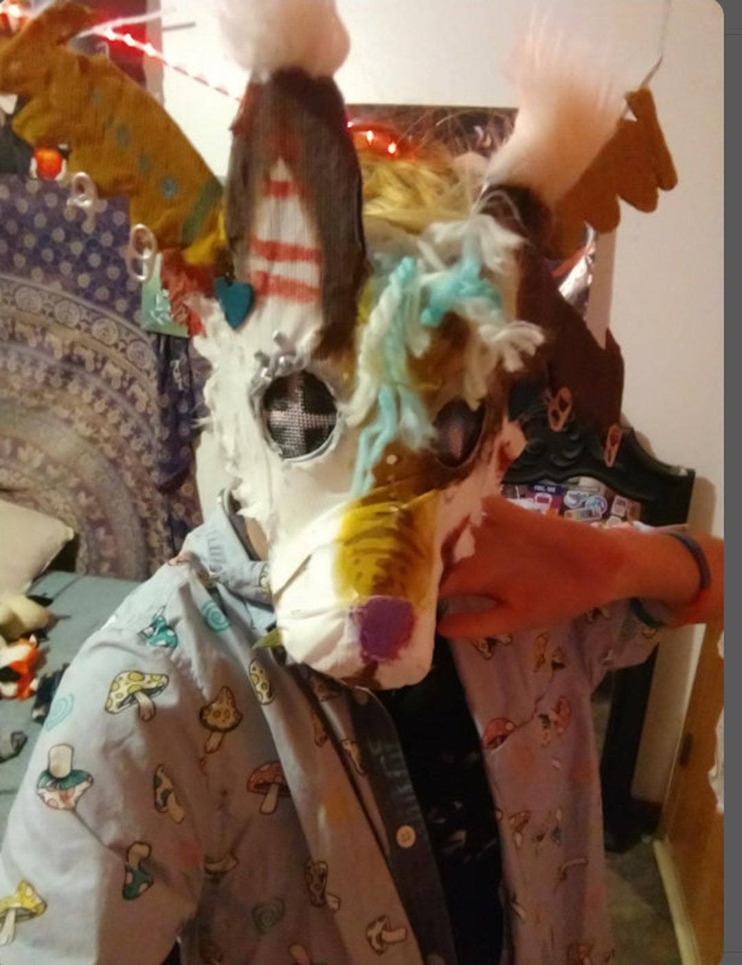 Wolf Angel Mask - Etsy