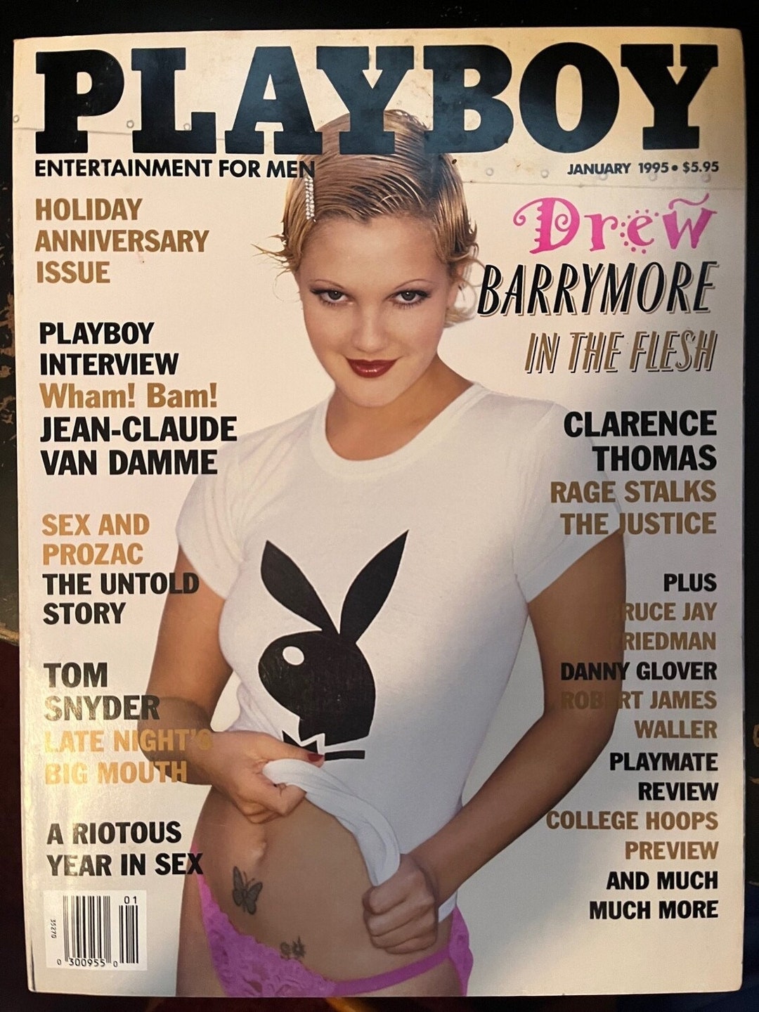 Playboy January 1995 Drew Barrymore Issue Good Condition - Etsy