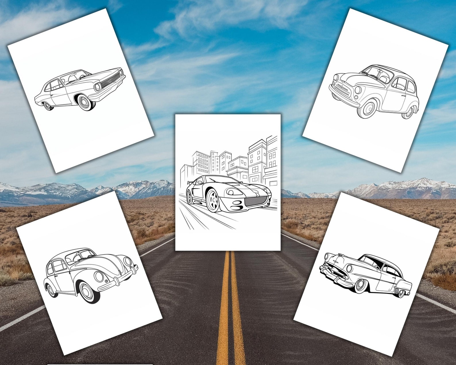 Car Coloring Pages Cars Coloring Pages for Kids Printable Activity ...