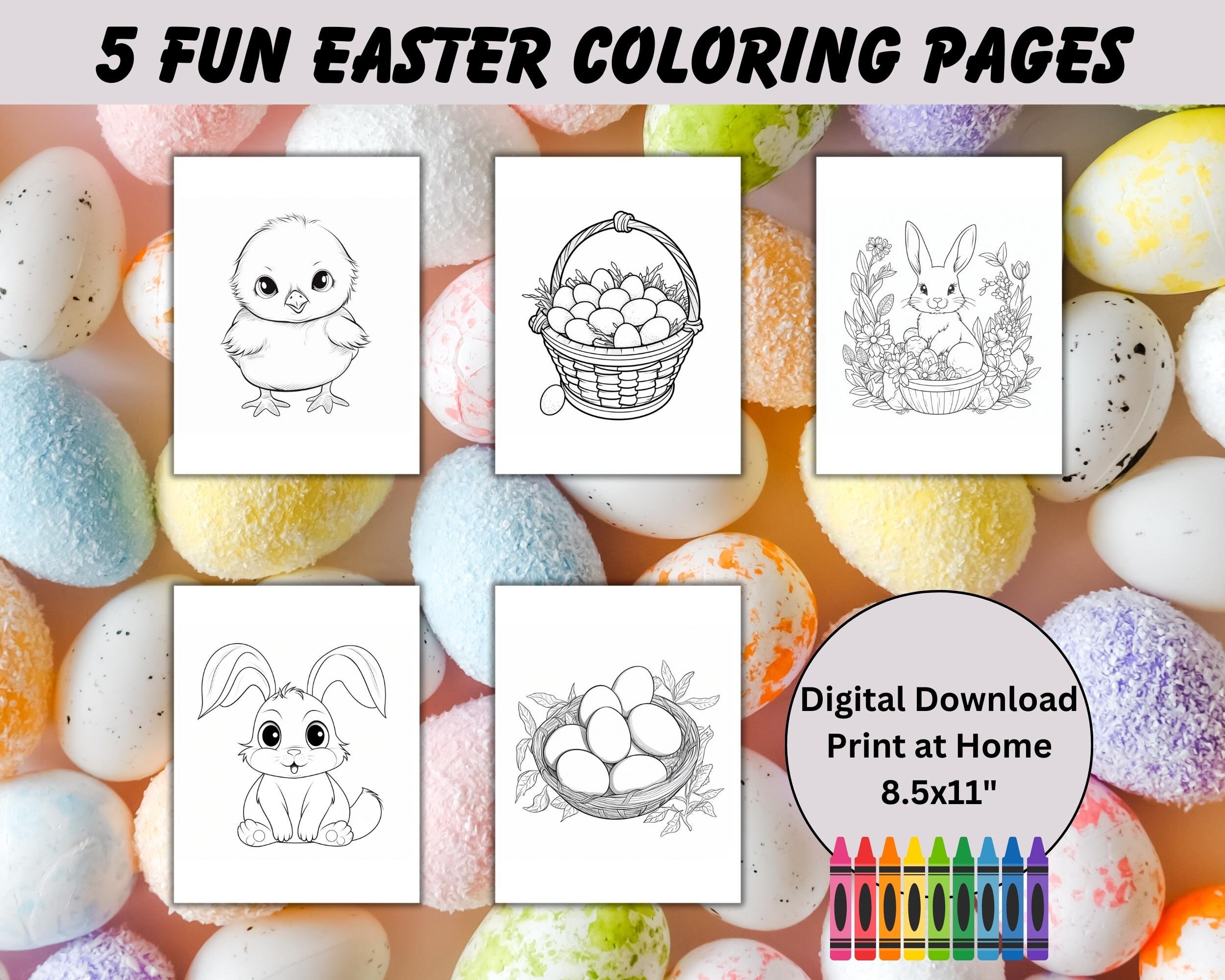 Easter Coloring Pages Fun Easter Coloring Pages for Kids Printable Fun ...