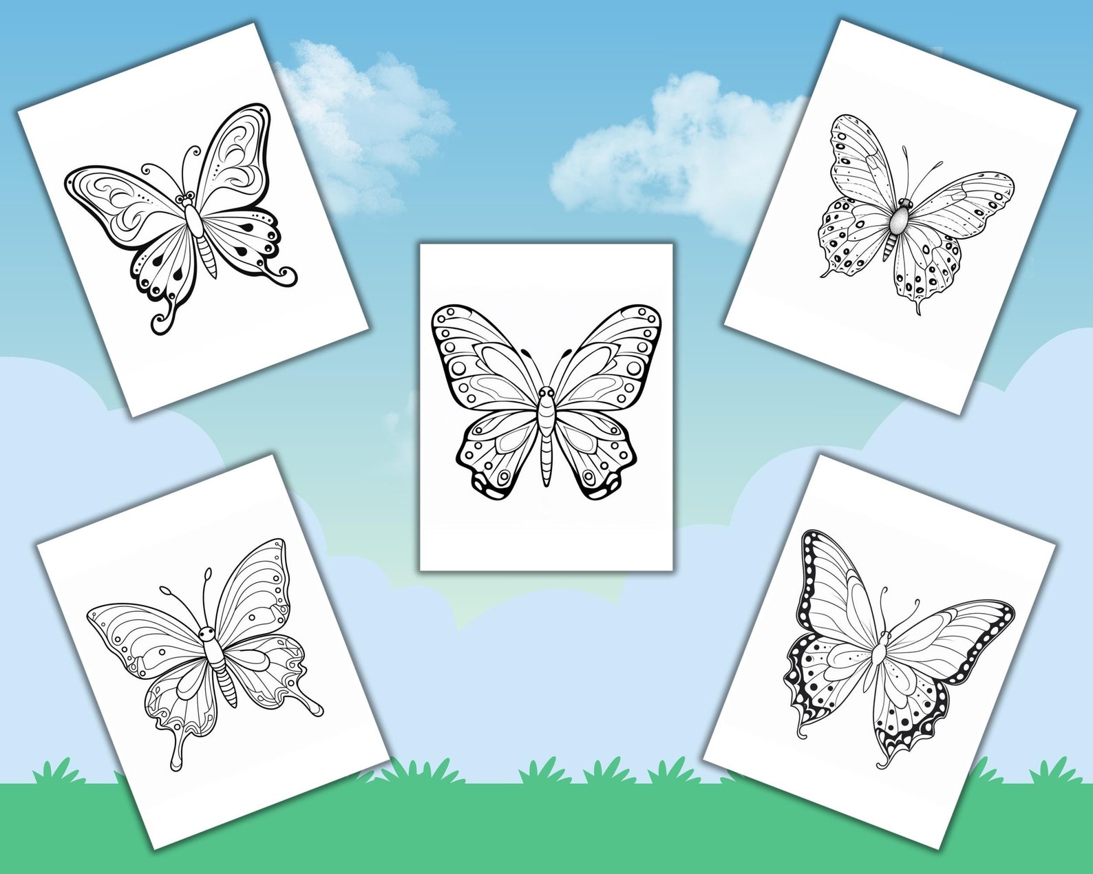 Butterfly Coloring Pages Fun Butterflies Coloring Pages for Kids ...