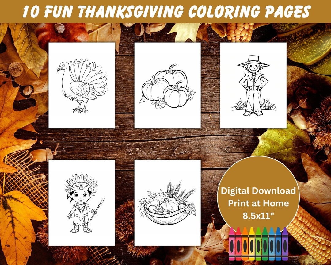 Thanksgiving Coloring Pages Fun Thanksgiving Coloring Pages for Kids ...