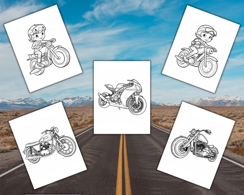 Motorcycle Coloring Pages Motorcycles Coloring Pages for Kids Printable ...