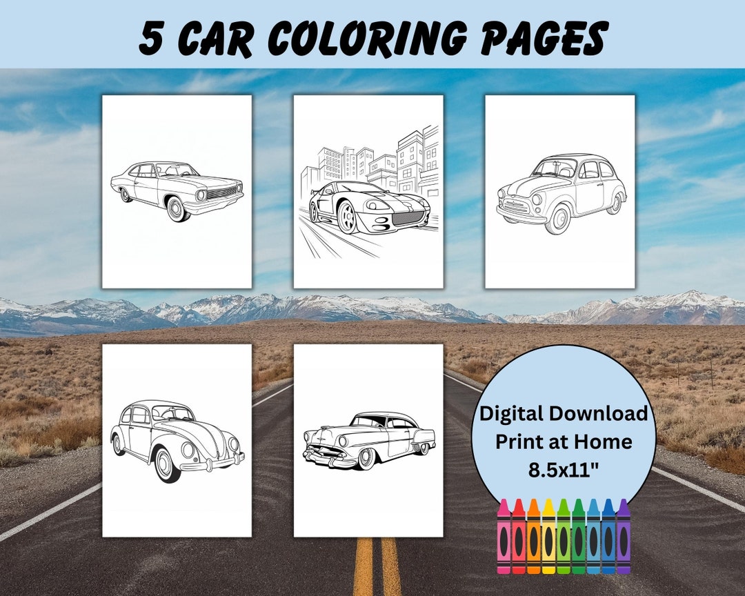 Car Coloring Pages Cars Coloring Pages for Kids Printable Activity ...