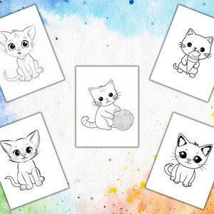 Cat Coloring Pages Cute Cats Coloring Pages for Kids Printable Fun ...