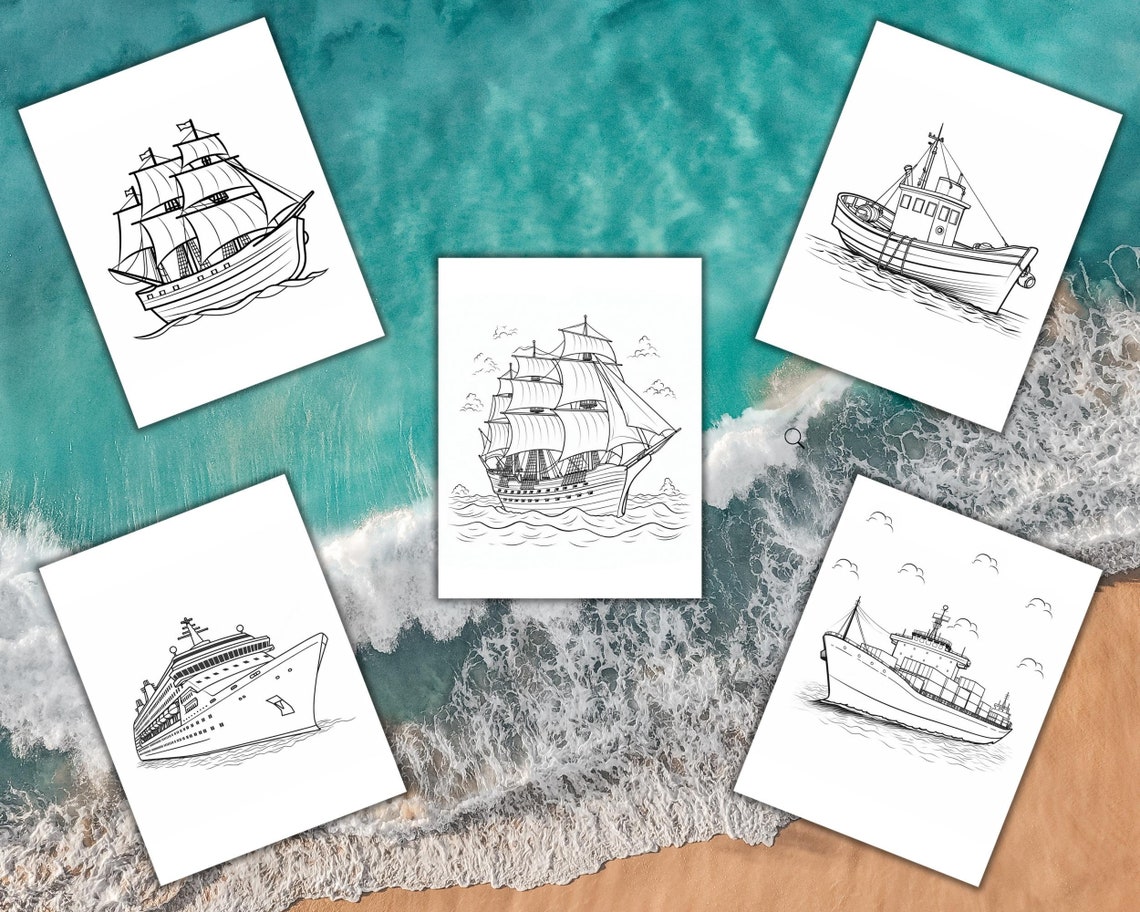 Ship Coloring Pages Ships Coloring Pages for Kids Printable Activity ...