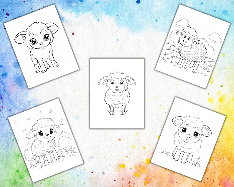 Sheep Coloring Pages Cute Sheep Coloring Pages for Kids Printable Fun ...