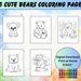 Bear Coloring Pages Cute Bears Coloring Pages for Kids Printable Fun ...