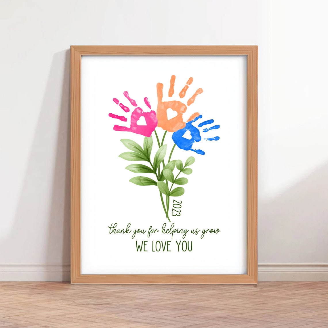 Mother's Day Handprint Art, Handprint Flower, Bouquet Design for Mom ...
