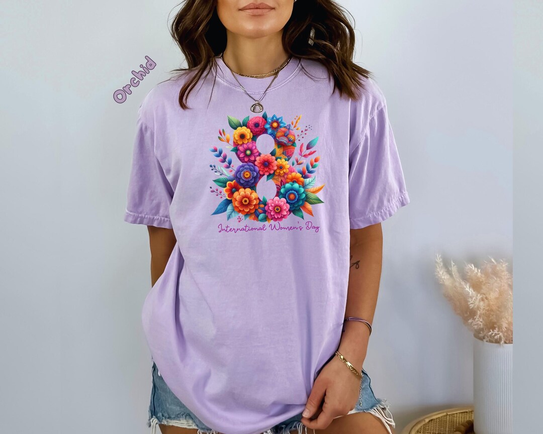 March 8 T-shirt, International Women's Day, Women's Day Gift, Colorful ...