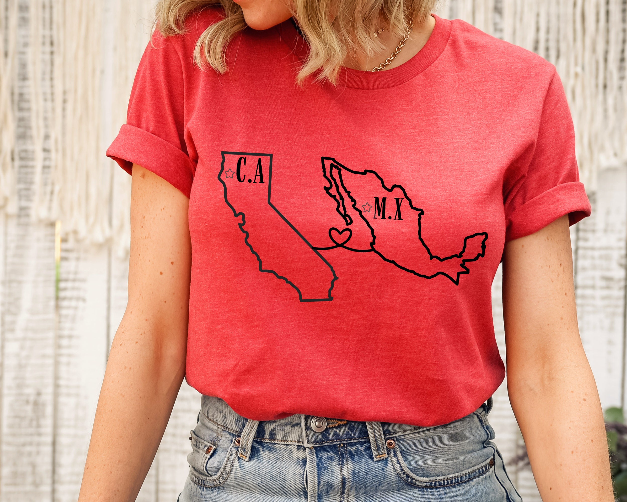 California Shirt, Mexico Map Shirt, California Map T-shirt, California ...