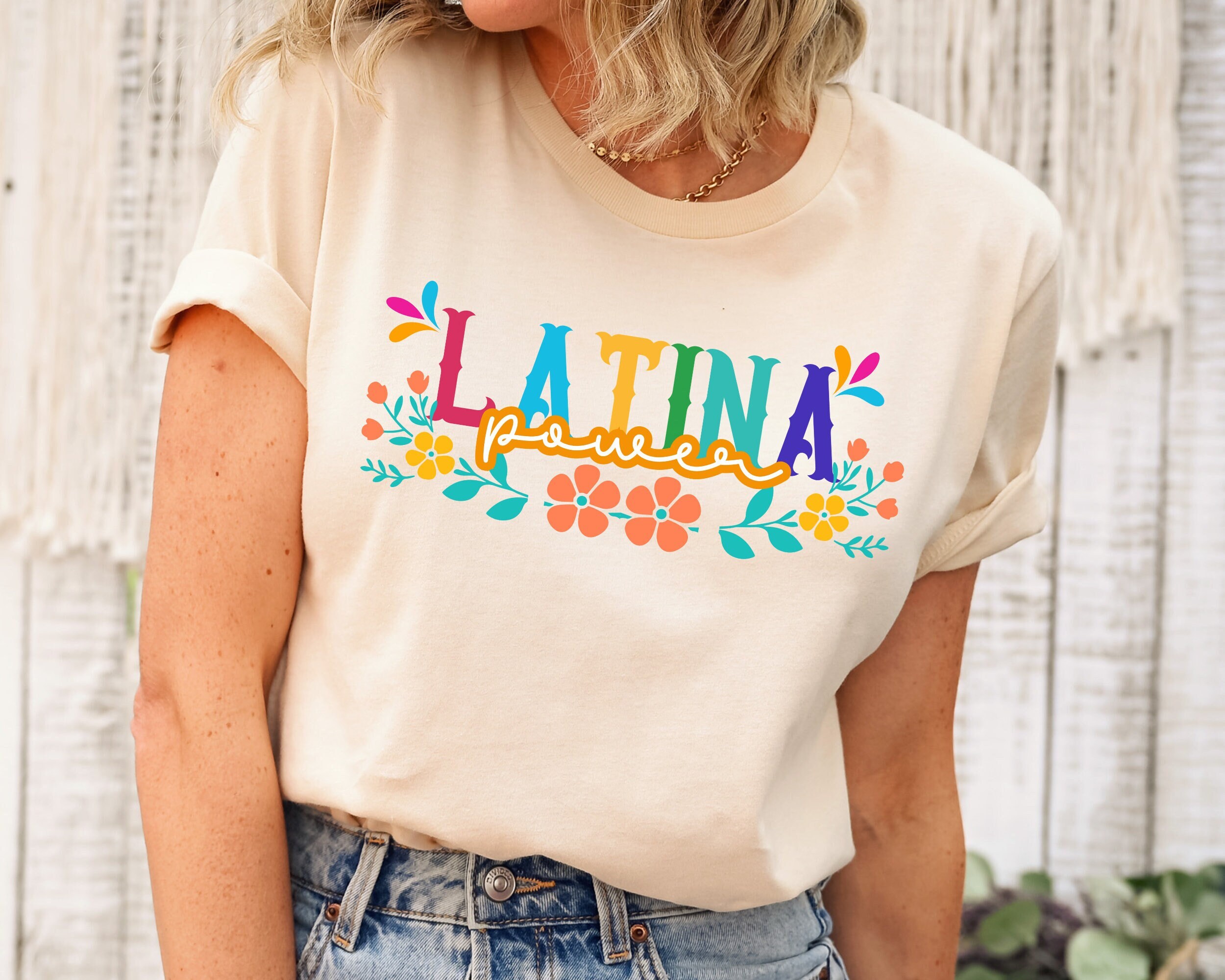 Colorful Latina T-shirt, Latina Power Shirt, Latina Mom Shirt, Latina ...