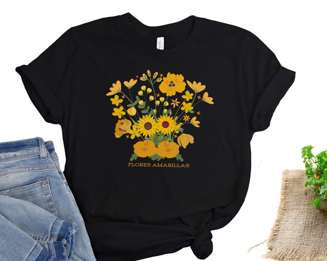 Yellow Flower Shirt, Sunflower Shirt, Spring Equinox Gift, March 21st ...