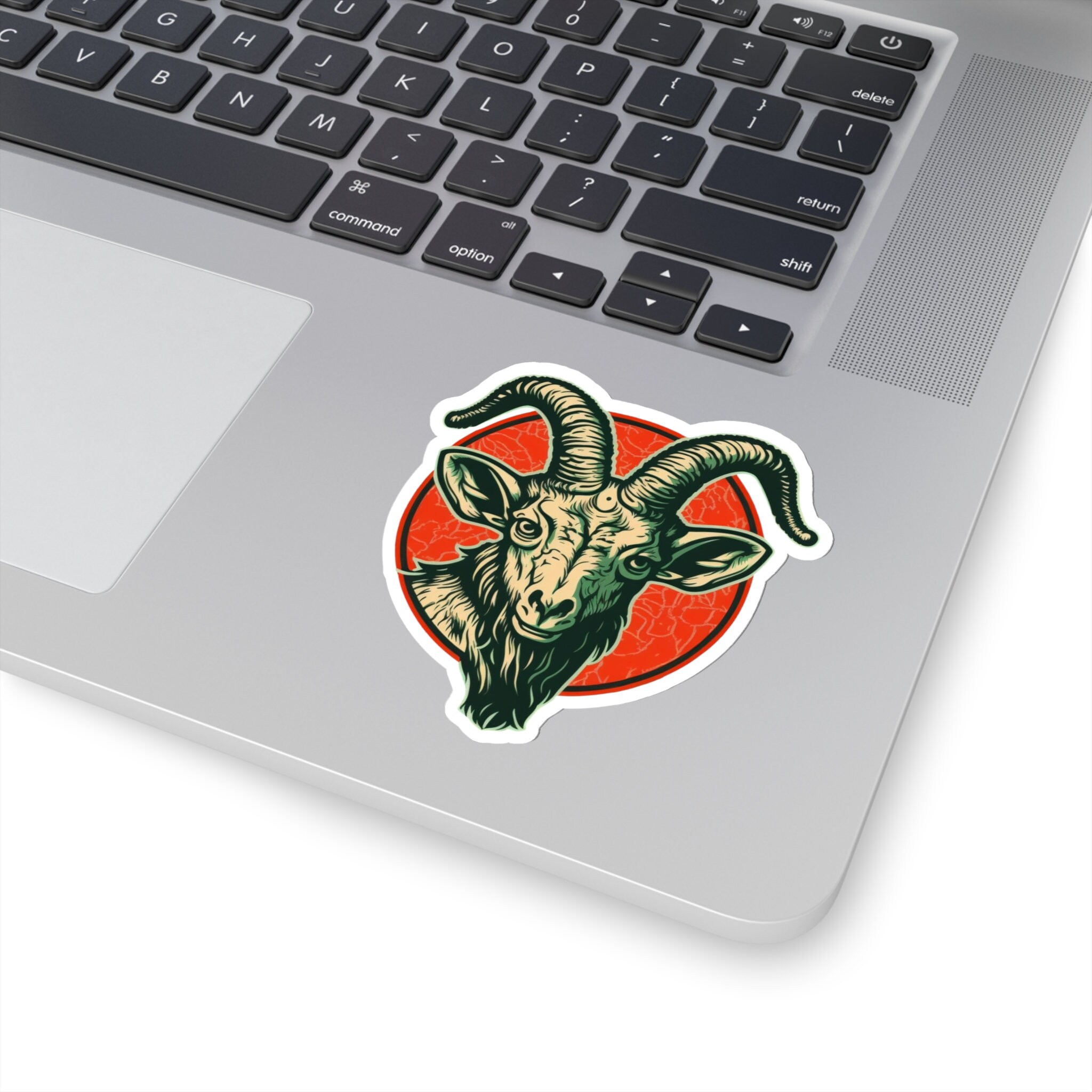 Goat Sticker Retro Vinyl Ram Decal for Water Bottle, Guitar, Macbook ...