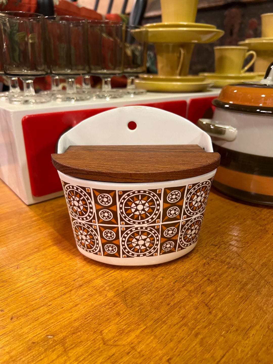 1970s VTG Norwegian Egersund Coffee / Kaffe / Salt / Sugar Canister ...