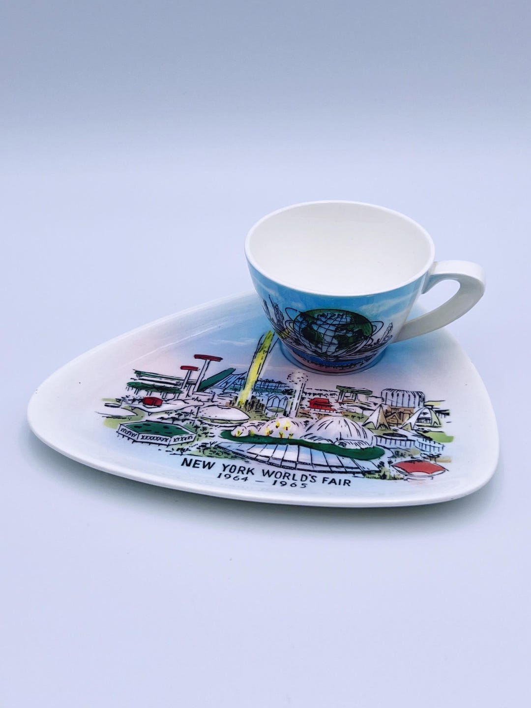 1964-1965 New York World’s Fair "tv Set"-coffee/tea Cup With Snacks ...