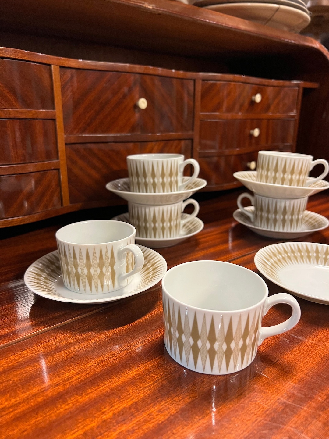 1950s Arabia Revontuli Mocca / Espresso Cups by Raija Uoksikkinen & Kaj ...