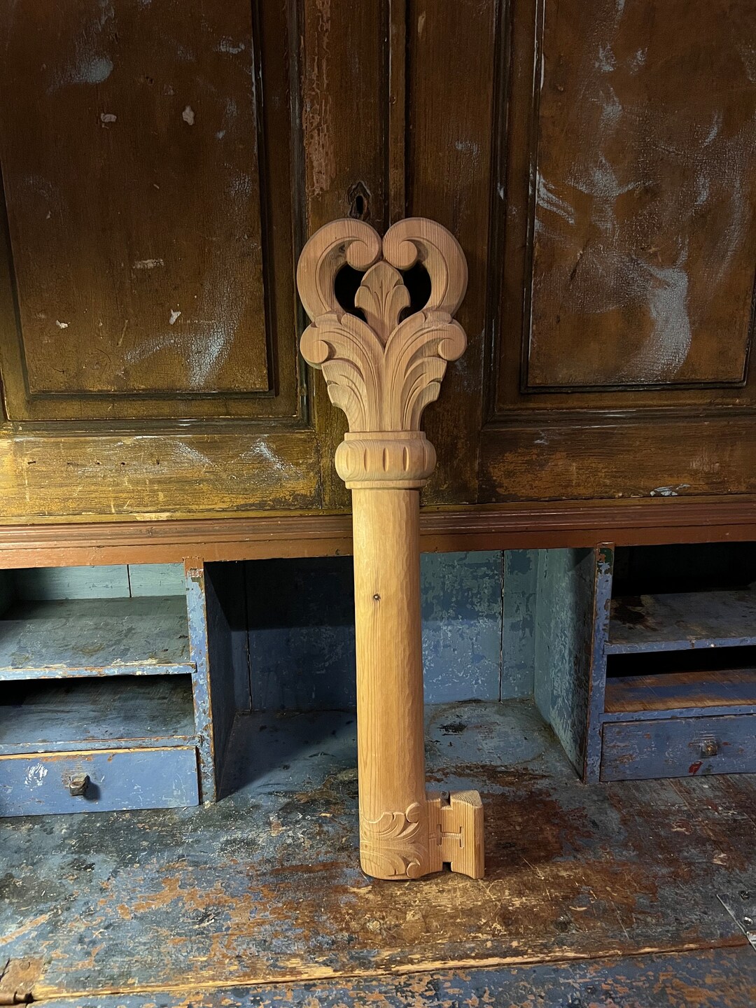 65cm Large Dated 1997 Stunning Norwegian Mangle Board FARMHOUSE Key ...